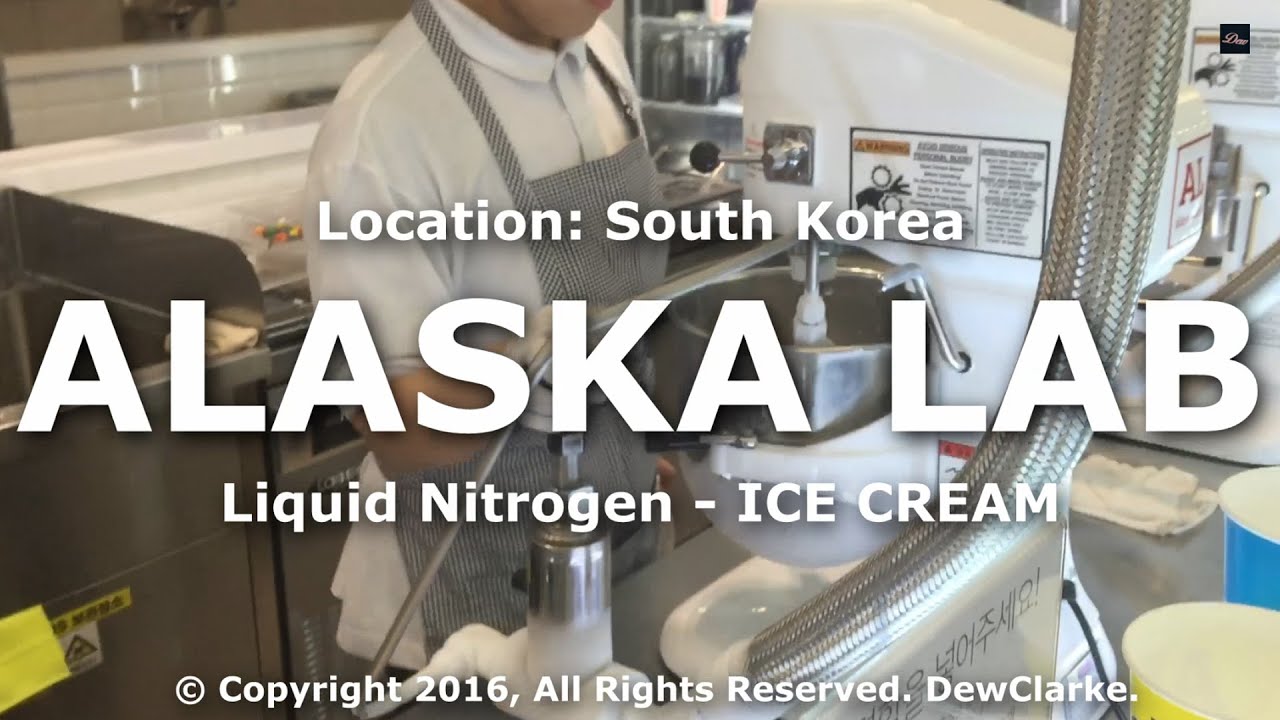Alaska Lab - Liquid Nitrogen Ice Cream - South Korea - YouTube
