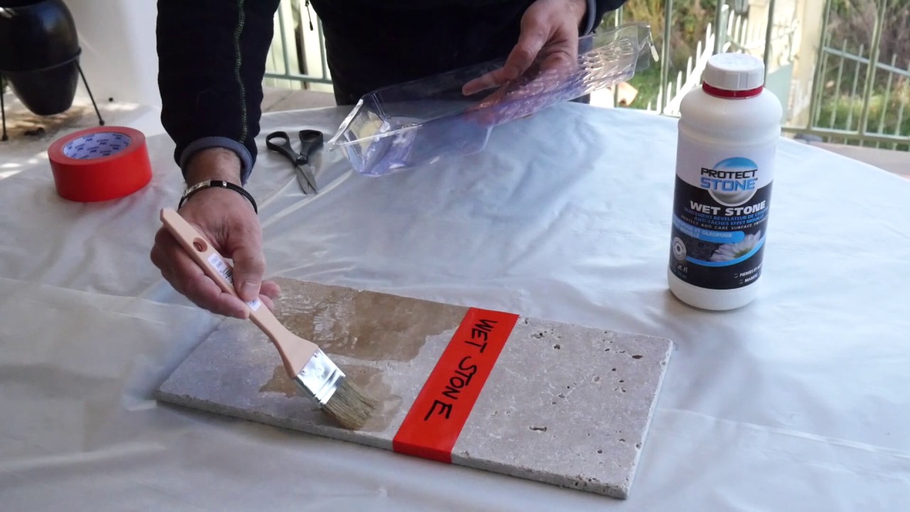 WET STONE application de la 1ère couche - YouTube
