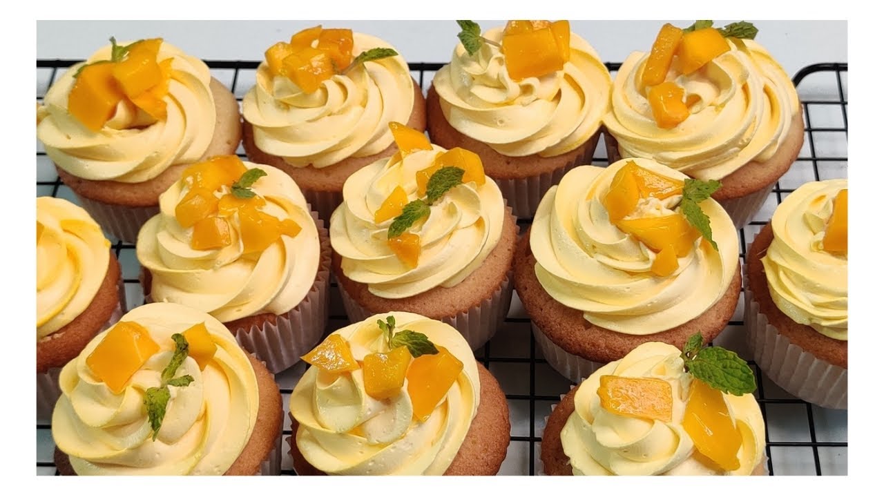 Mango Meltdown Cupcakes #kitchenaid - YouTube
