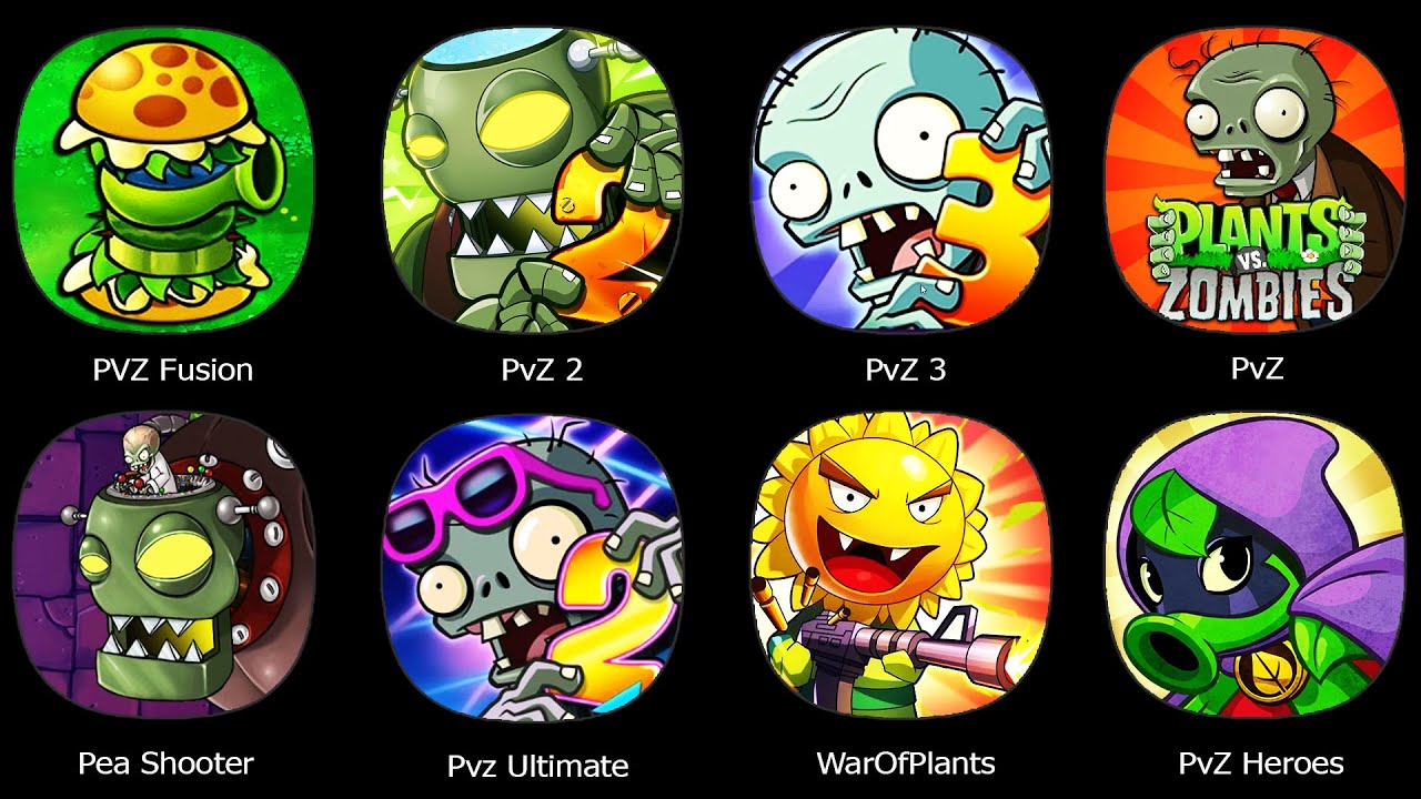 PvZ 2,PVZ Fusion,PvZ,PvZ 3,Pea Shooter,Pvz Ultimate,PvZ Heroes ...