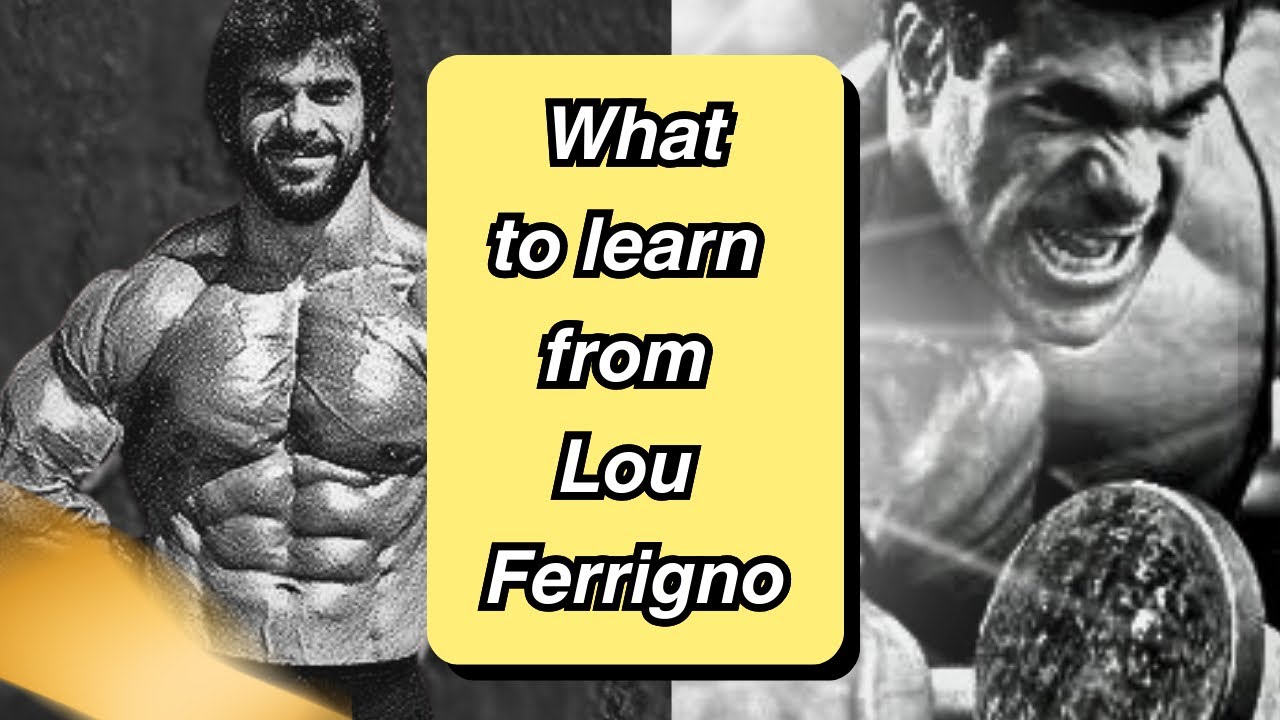 What Can Naturals learn from Golden Era Bodybuilder Lou Ferrigno ...
