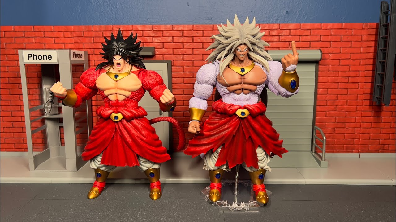 Beast Deities SSJ4 & SSJ5 Broly Action Figure review - YouTube