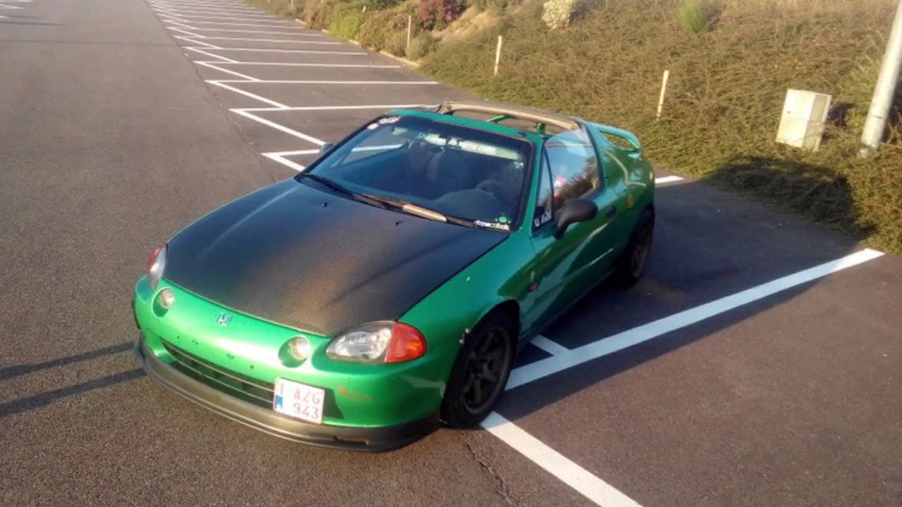 Honda Del sol vti samba Green - YouTube