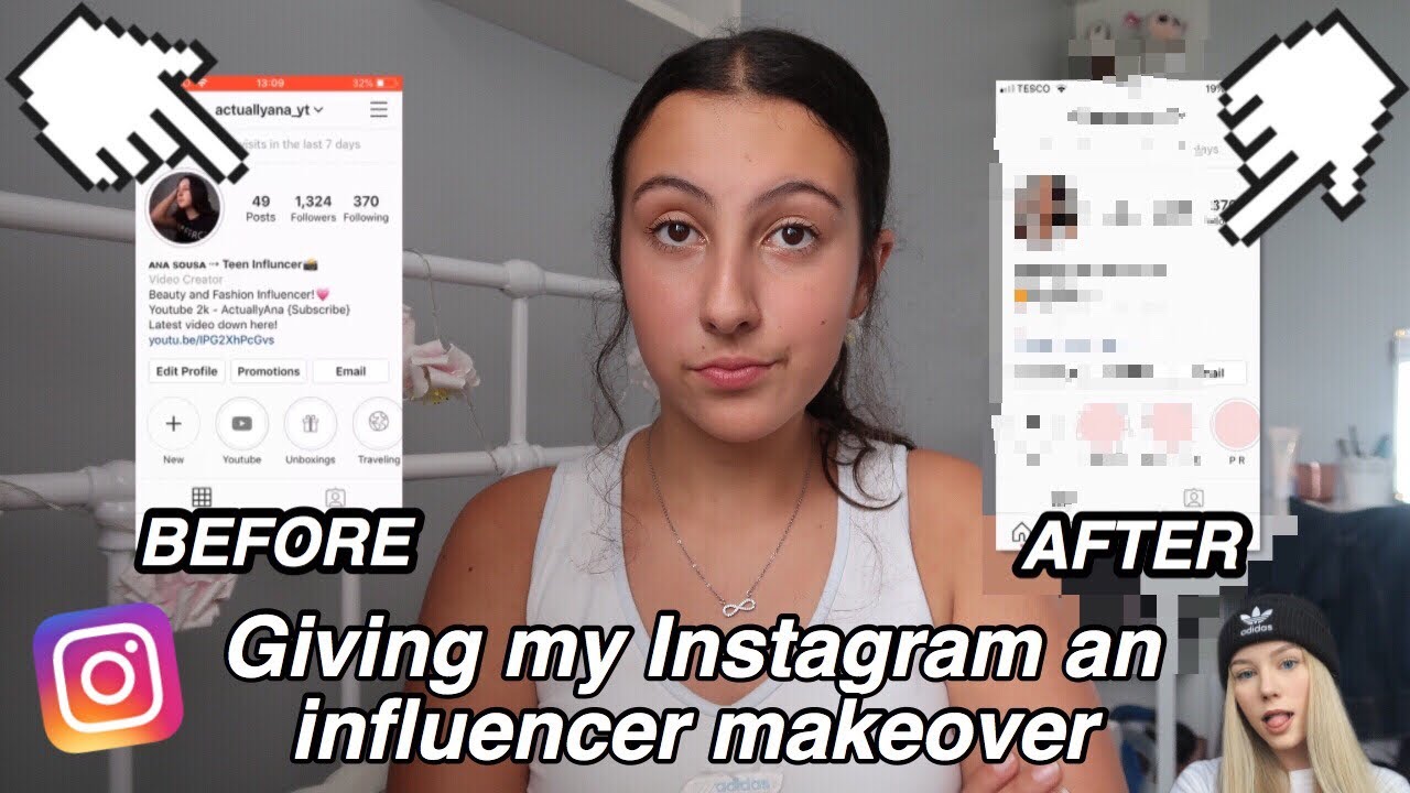 GIVING MY INSTAGRAM AN INFLUENCER MAKEOVER - YouTube