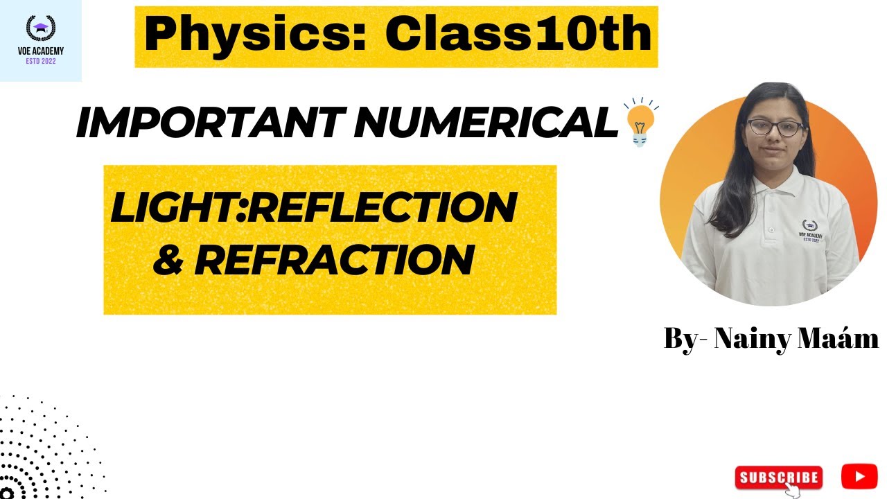 NUMERICAL PROBLEMS || LIGHT :REFLECTION & REFRACTION||#cbseclass10 - YouTube