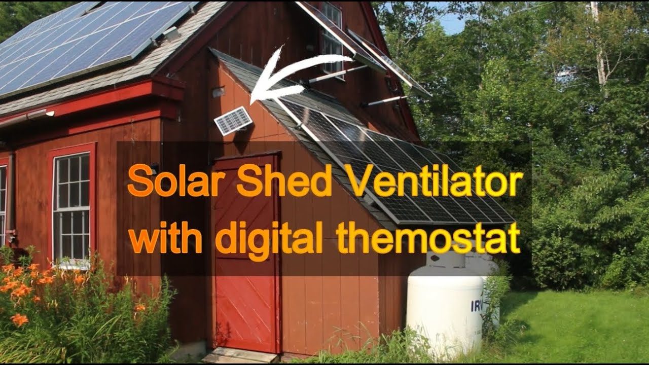 Solar shed vent - YouTube