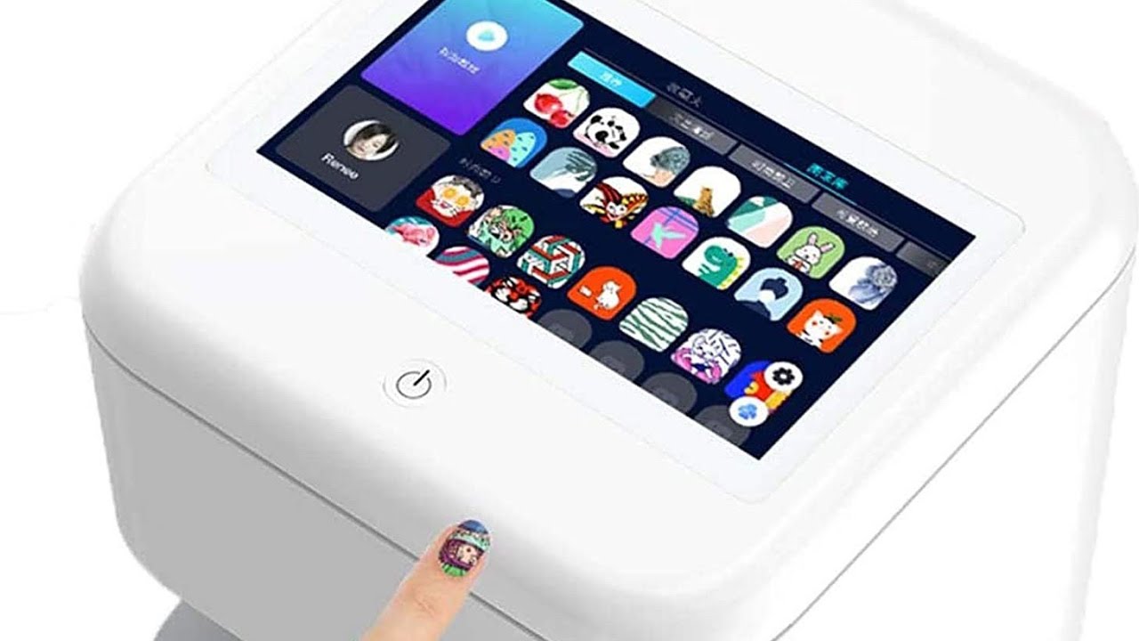 Automatic Smart 3D Art Nail Printer Multifunction Portable Nail Art ...