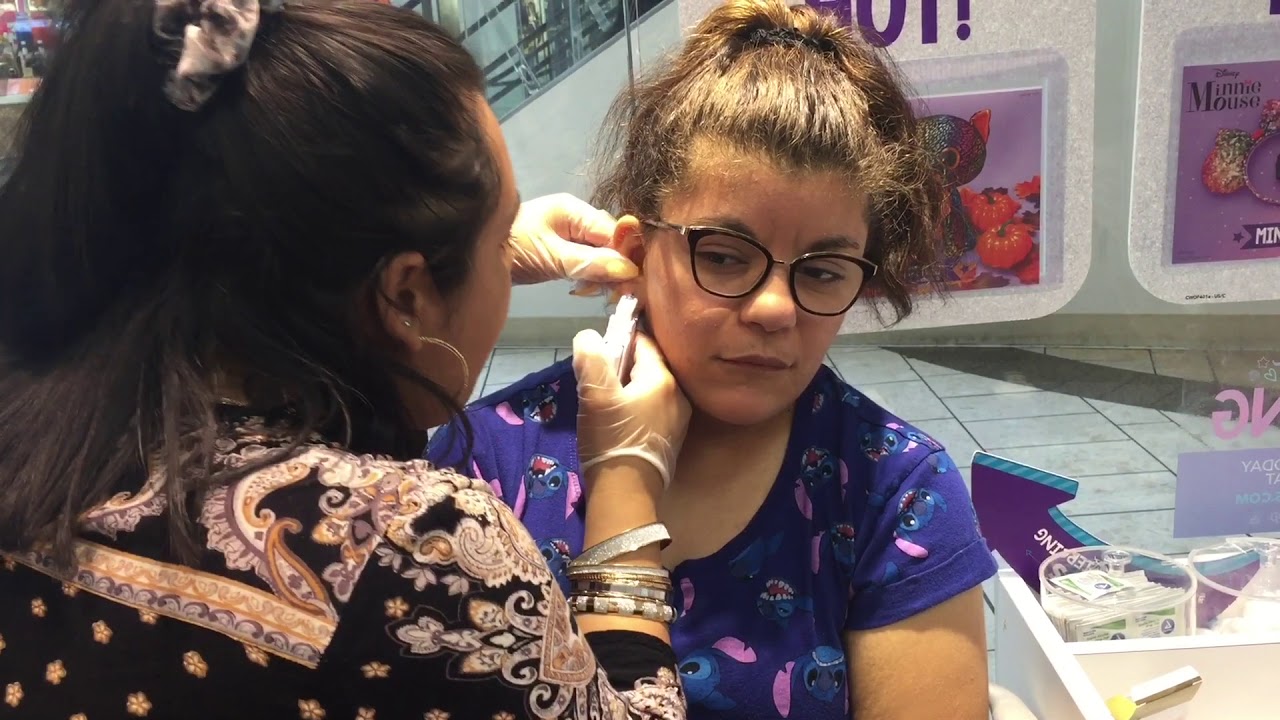 Ear Piercing And Enjoying The Mall - YouTube