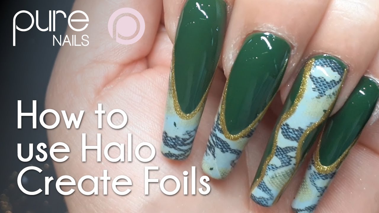 How to use Halo Create Foils from Pure Nails - YouTube