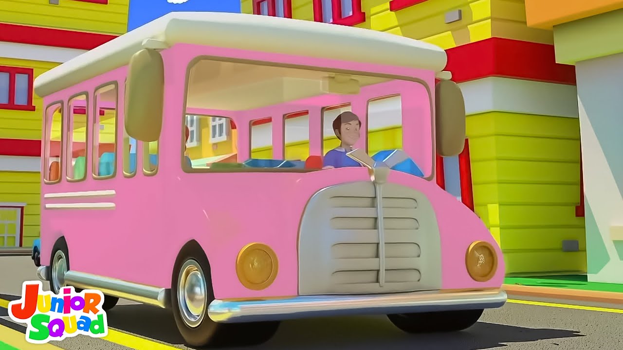 스쿨 버스의 바퀴가 굴러가요! | 차량 동요 | 주니어 스쿼드 | JUNIOR SQUAD | KIDS TV KOREA - YouTube