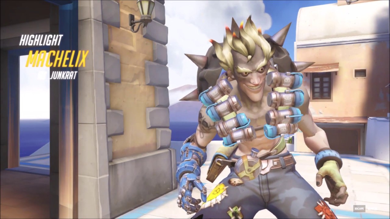 Overwatch: Junkrat Highlight (44) - YouTube