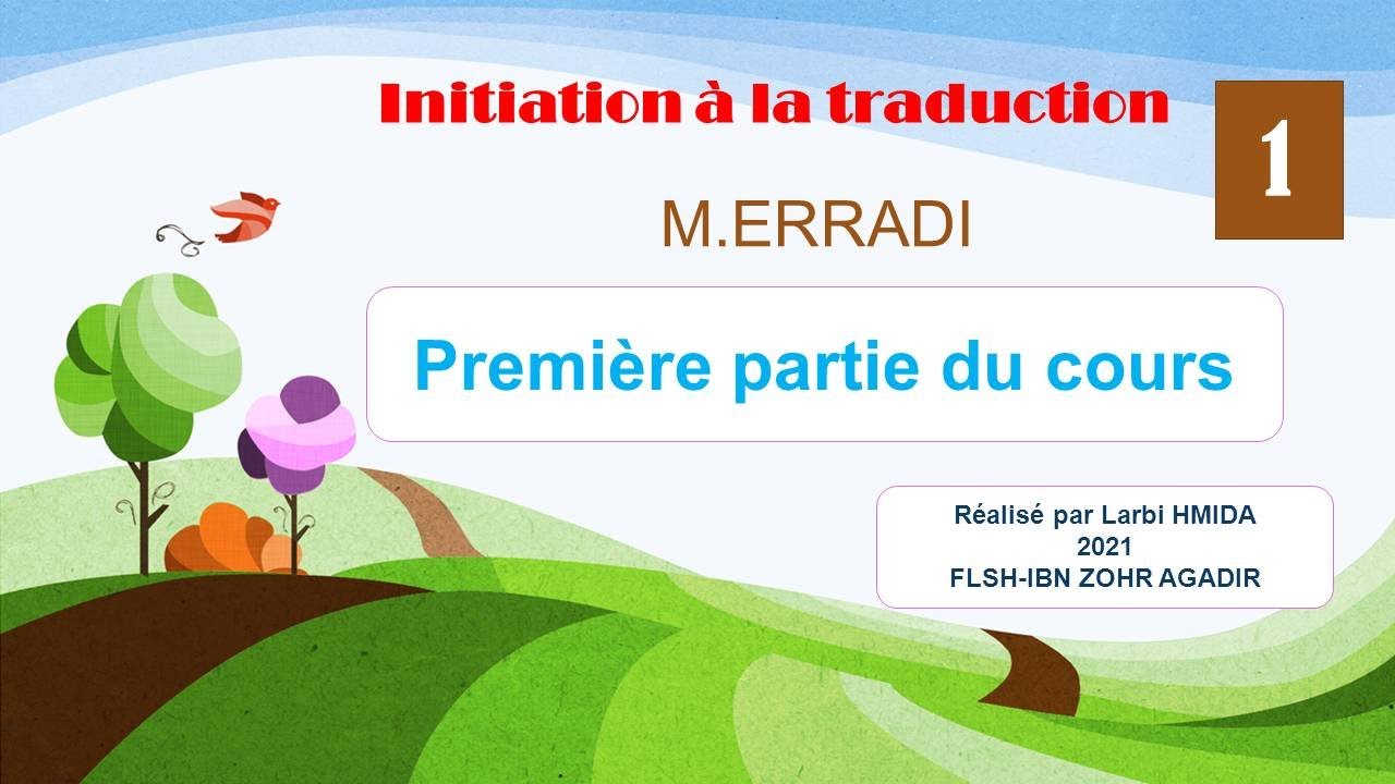 Initiation à la traduction - Première partie - YouTube