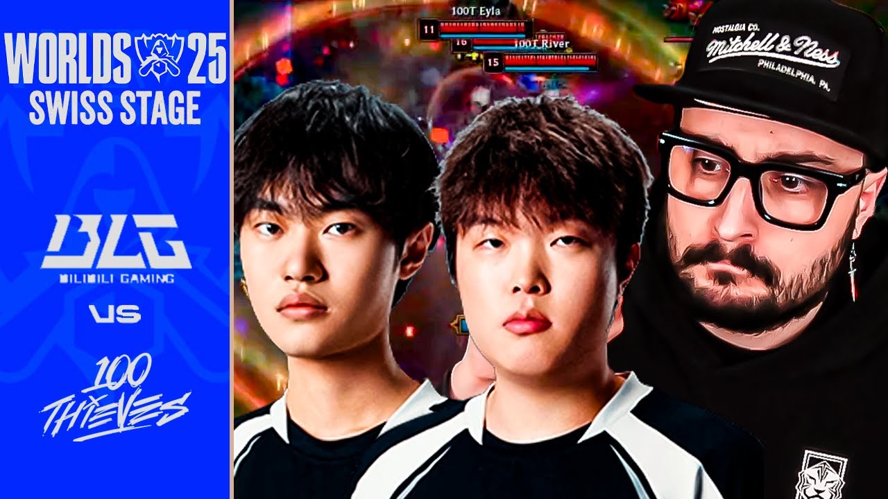 KNIGHT y BIN debutan en WORLDS ¿NA viene con mejor nivel que EU? | BLG vs 100T | WORLDS 2025 ...