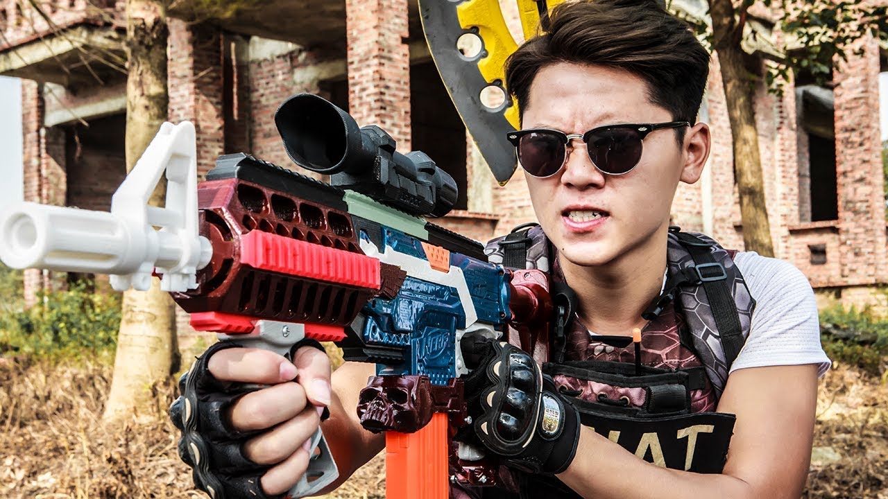 LTT Game Nerf War : Warriors SEAL X Nerf Guns Fight Criminal Group ...