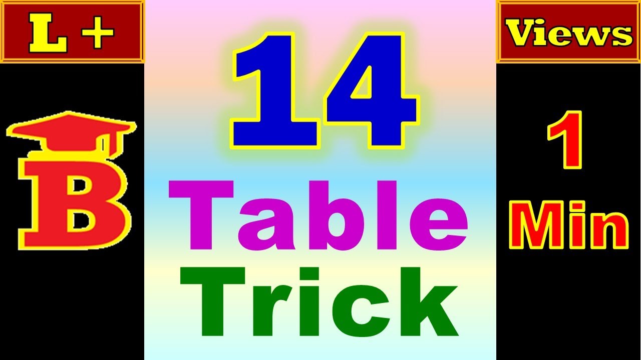14 Table Trick - YouTube