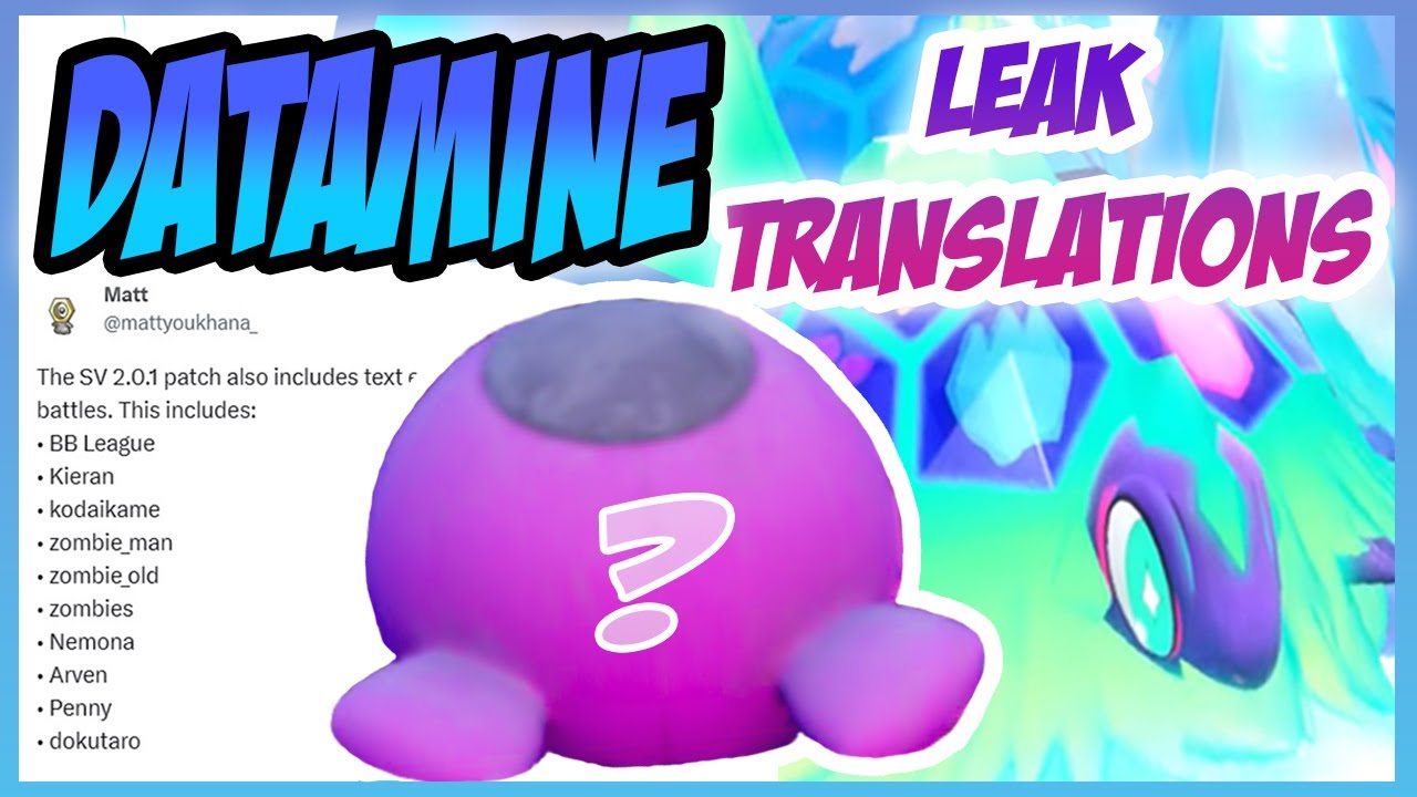 Pokemon Datamine Translations - YouTube