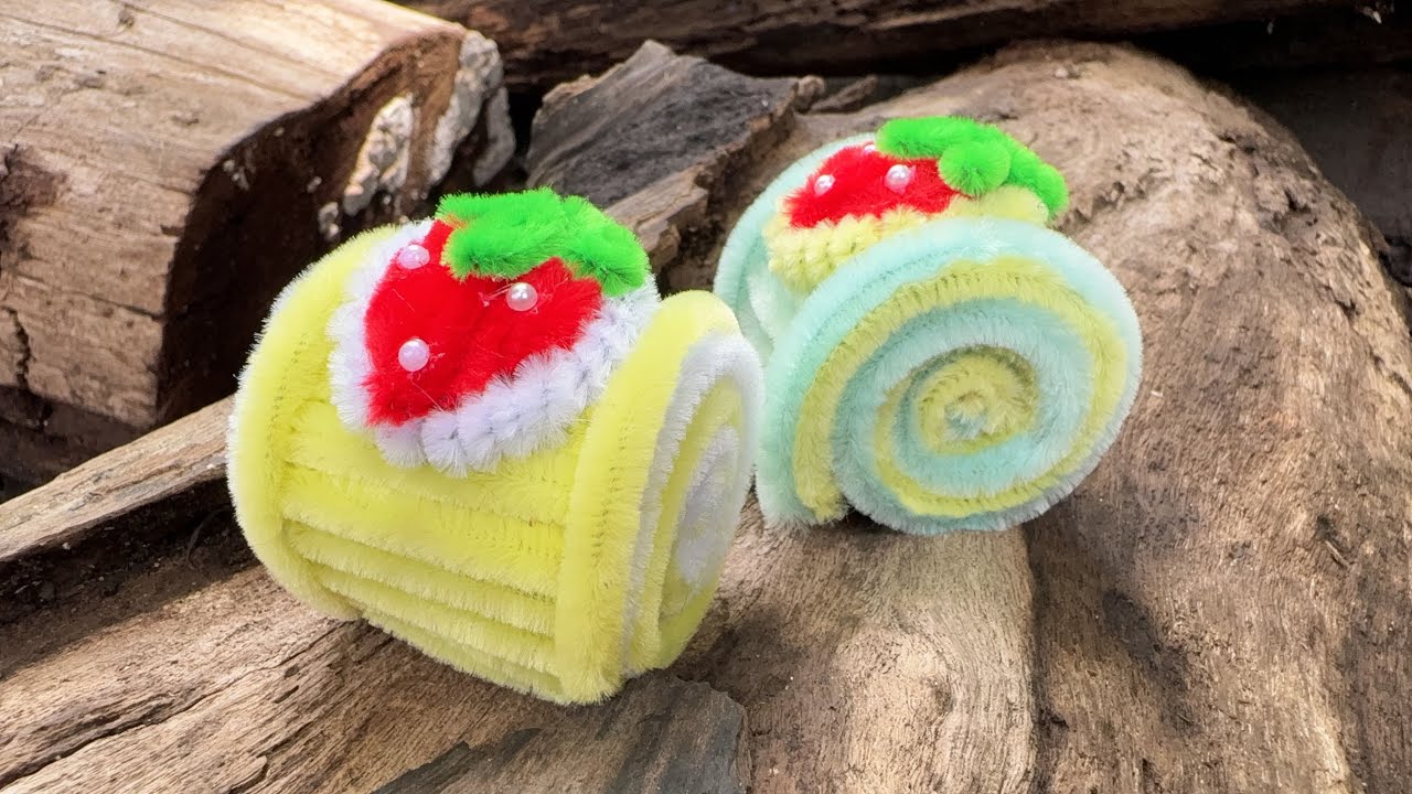ABC TV | How To Make Roll Cake Keychain With Pipe Cleaner - Craft ...