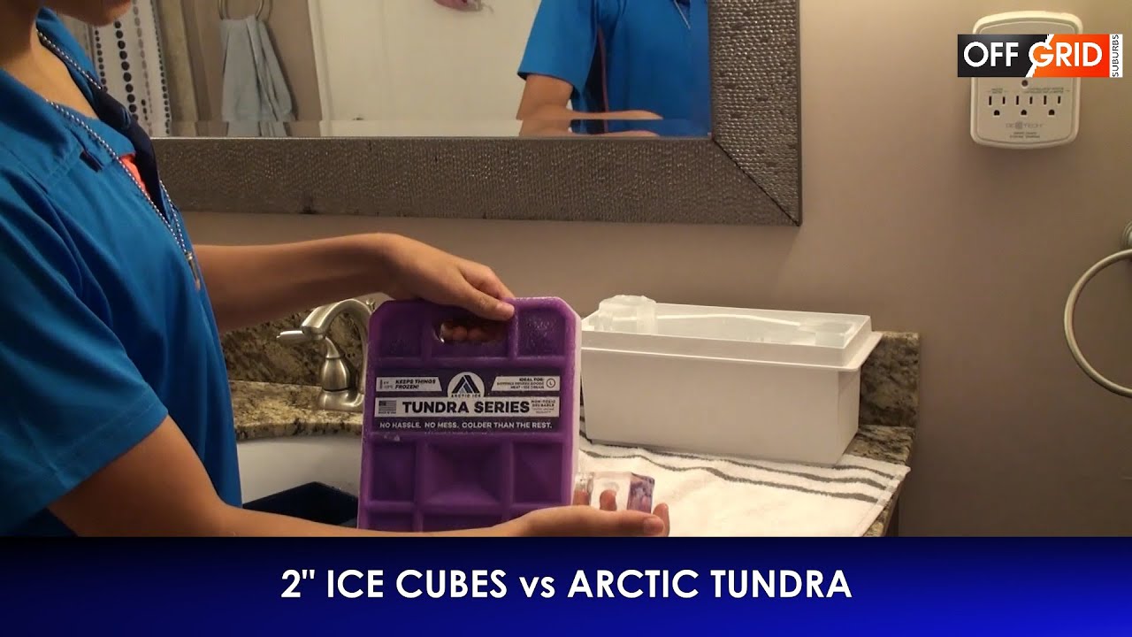 How to get clear LARGE ICE Cubes, then comparing Arctic Tundra ice pack ...