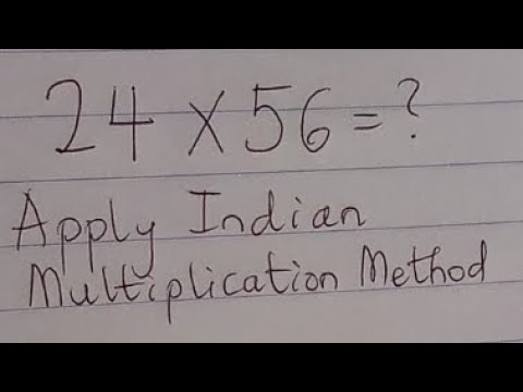 Indian Multiplication Method #maths #indianmaths #multiplication #math ...