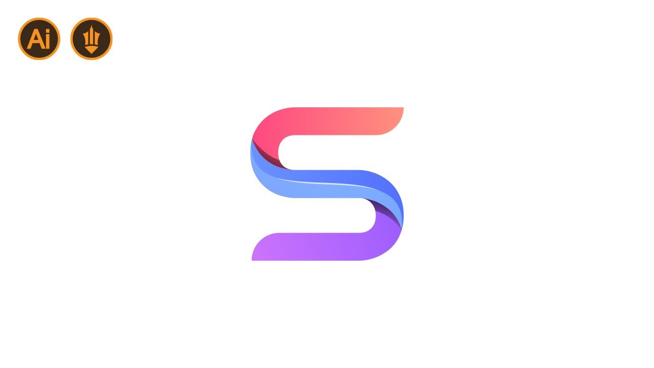 Custom Letter S Logo Design Tutorial | Illustrator Vector Tutorial ...