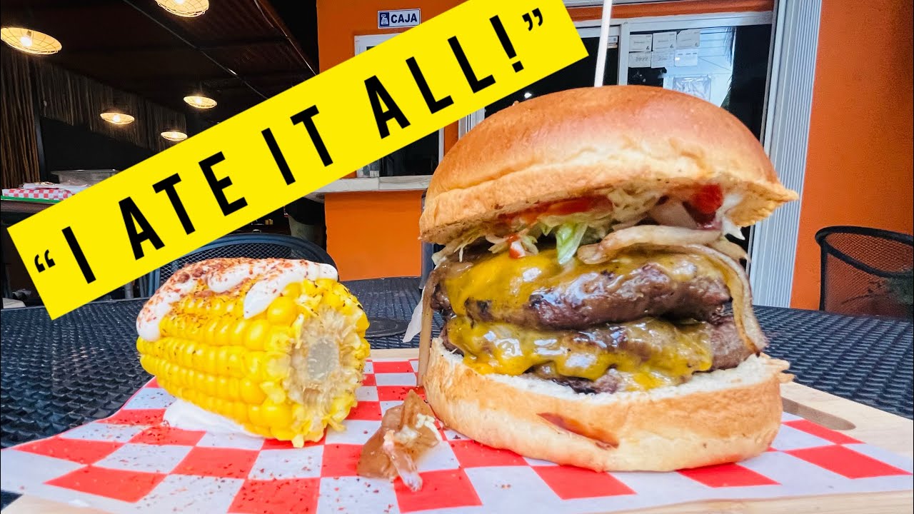 The BIGGEST and BEST Burger in Playa Del Carmen │ Could You Eat it All ...