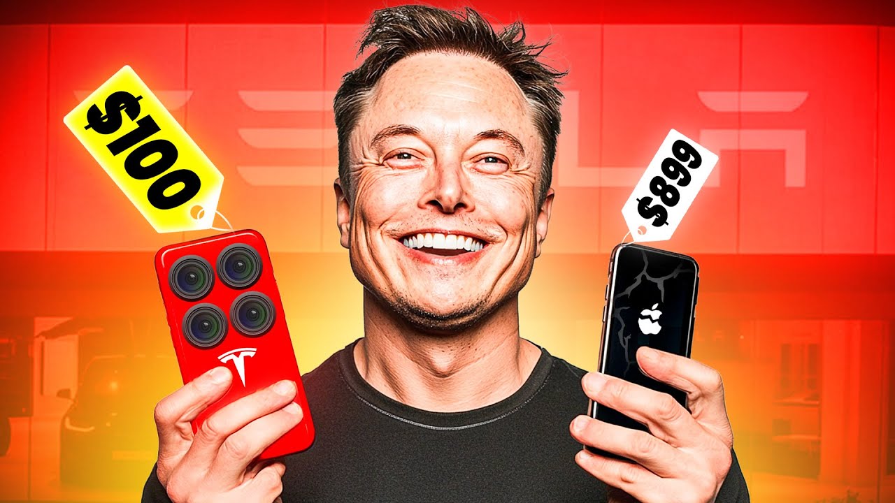 Elon Musk JUST REVEALED Tesla's NEW $100 Phone FINALLY For Sale! - YouTube