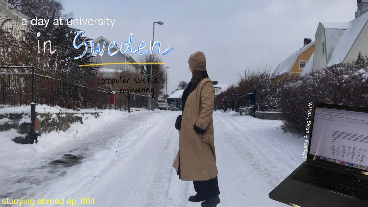(snowy) day at university in sweden | computer science student ...