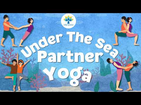 Fun Partner Yoga Poses for Kids | Underwater Yoga | Yoga with Friends | Yoga Guppy