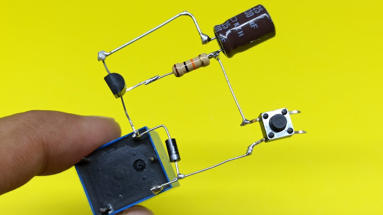 RANGKAIAN SEDERHANA!! push button dan relay - YouTube