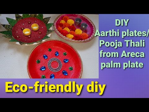 Wedding Tray decoration ideas | Diy arthi plate making ideas| Diya ...