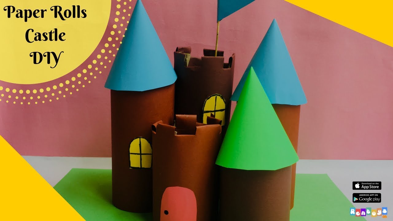 Rentoys DIY:: Toilet Paper Roll Princess Castle - YouTube