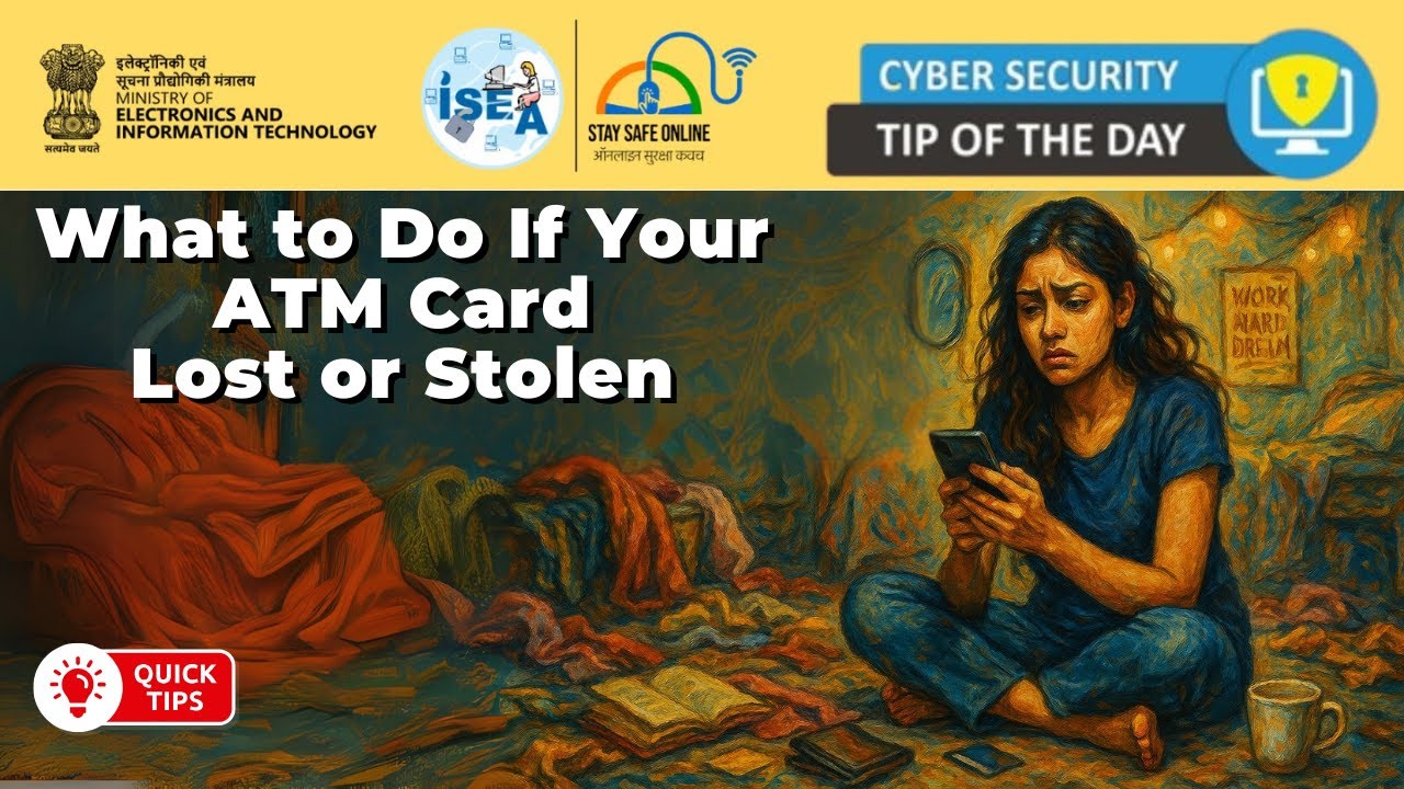 Lost Your ATM Card? Here’s What To Do | SSO Cyber Tip - YouTube
