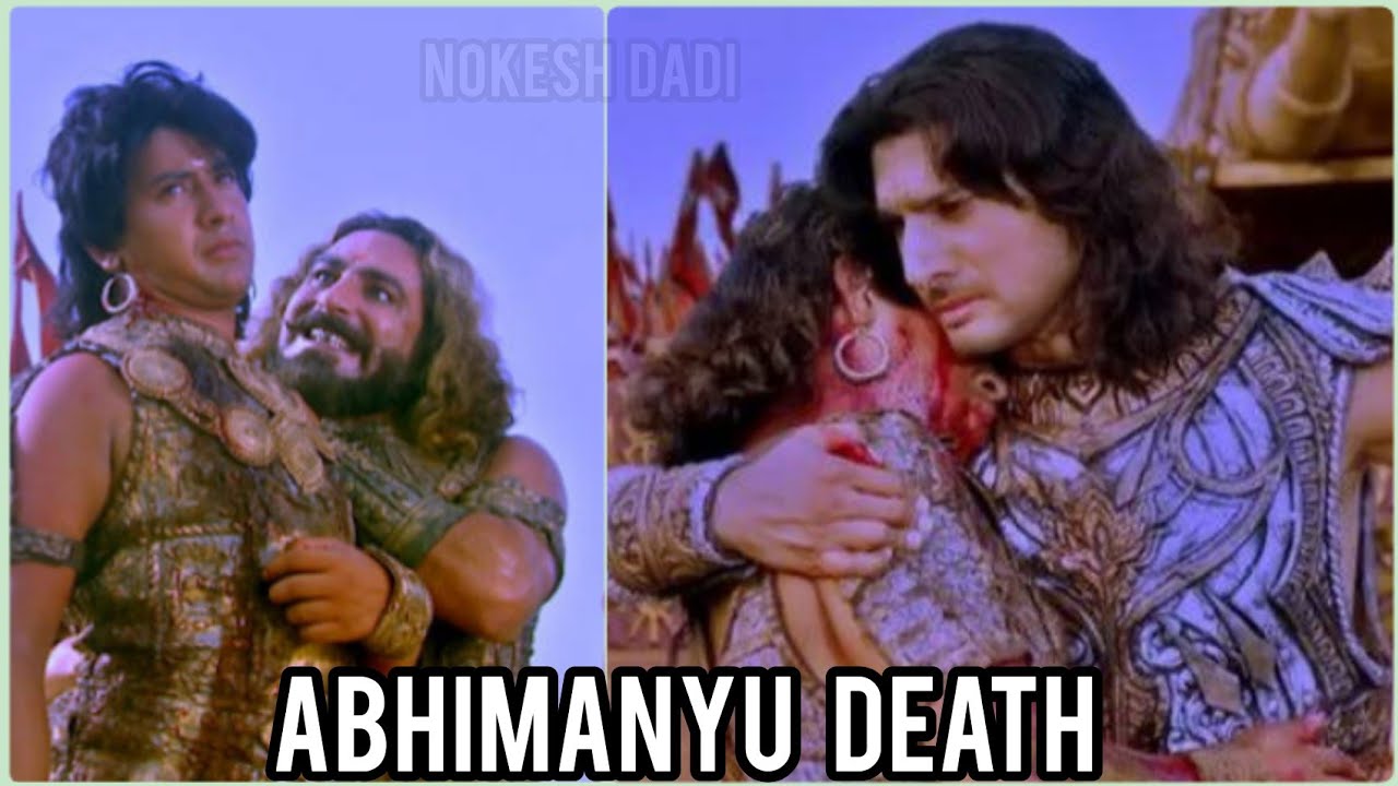 Abhimanyu Death | Abhimanyu killed by karna | Abhimanyu yudham ...