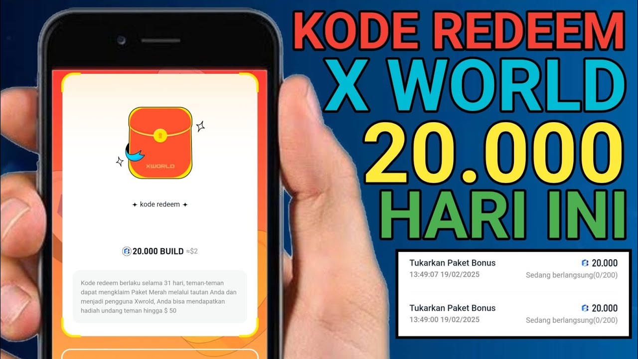 20.000 BUILD X WORLD REDEEM CODE TODAY FEBRUARY 22, 2025 | LATEST X ...