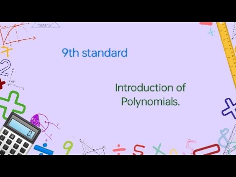 Introduction of Polynomials. - YouTube
