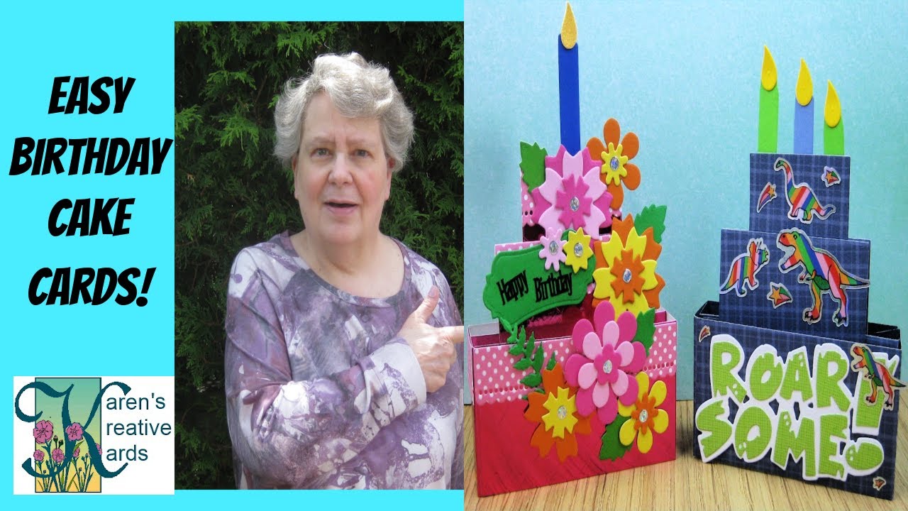 Fabulous Folded Cake Box Cards - YouTube