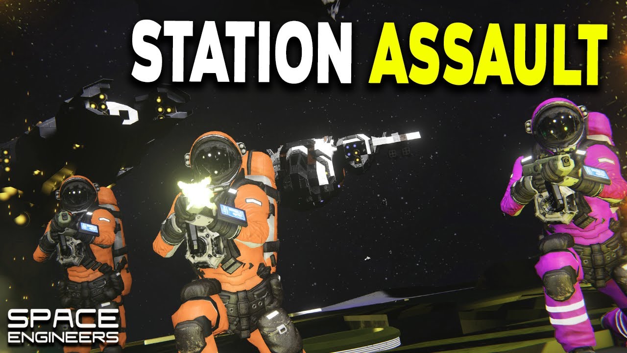 Space Station ASSAULT In Space Engineers LIVE - YouTube