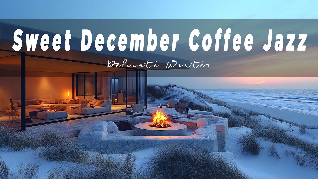Sweet December Coffee Jazz🍂☕️ Smooth Piano Jazz Music & Rain Sounds for ...