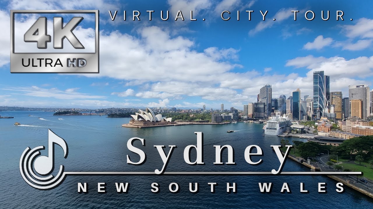 4K Virtual City Tour of Sydney, NSW - with Ambient Meditation Music ...
