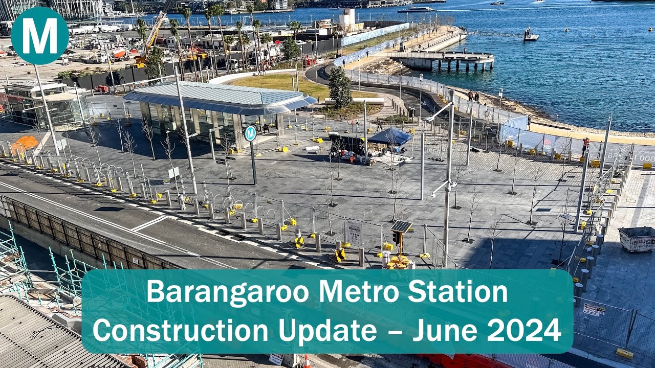 Transport for Sydney Vlog 824: Barangaroo Metro Station Construction ...