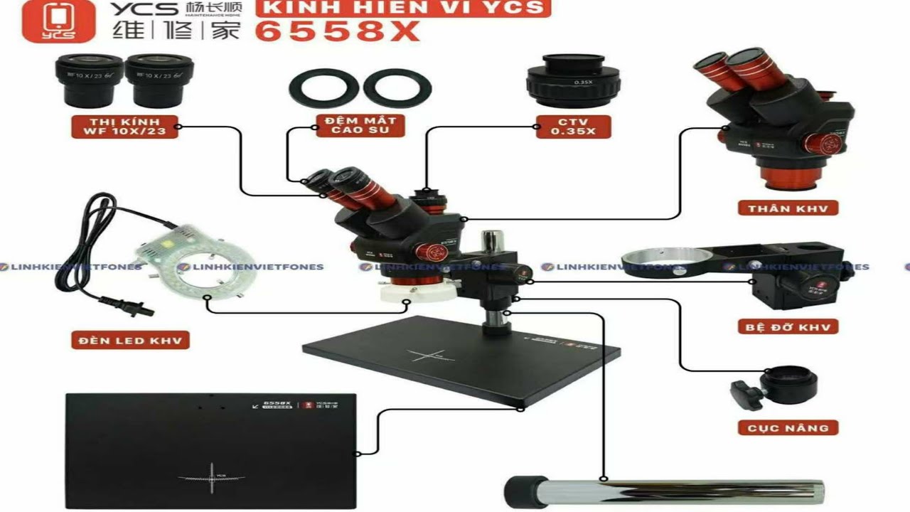 Ycs 6558 microscope RF 7050pro - YouTube