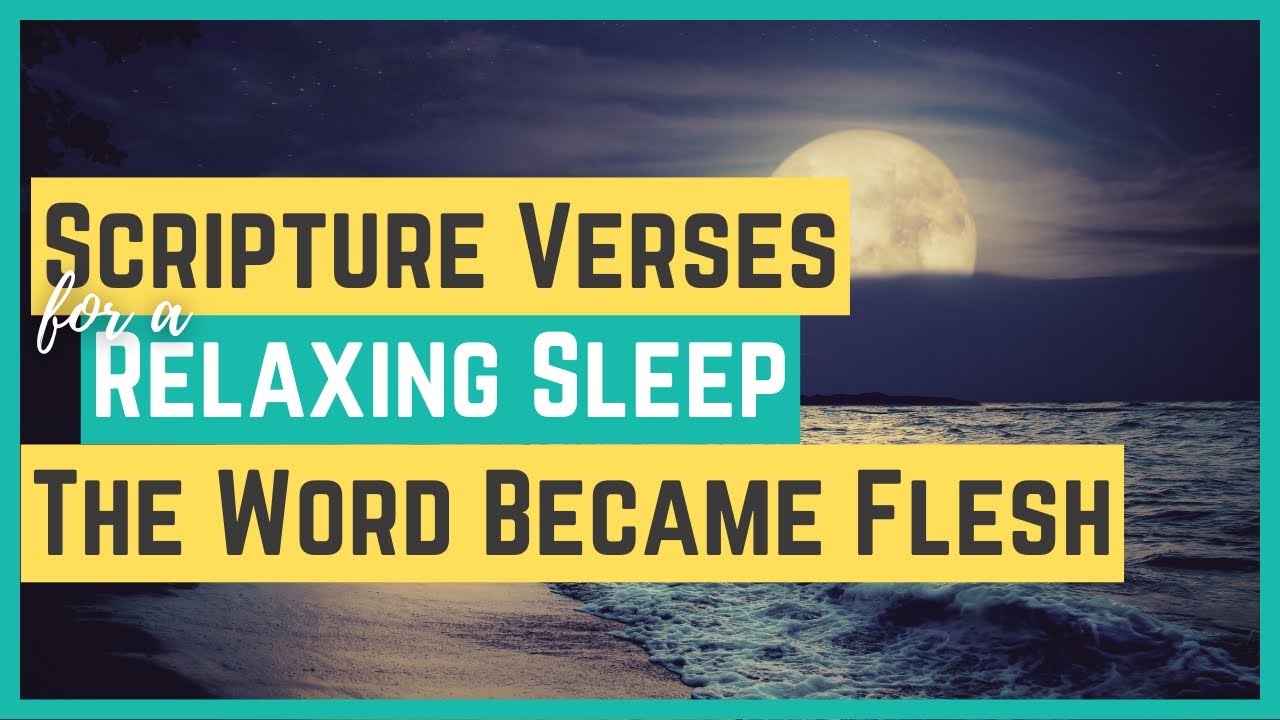 Scripture Verses for a Relaxing Sleep With Beach Sounds (Male Voice ...