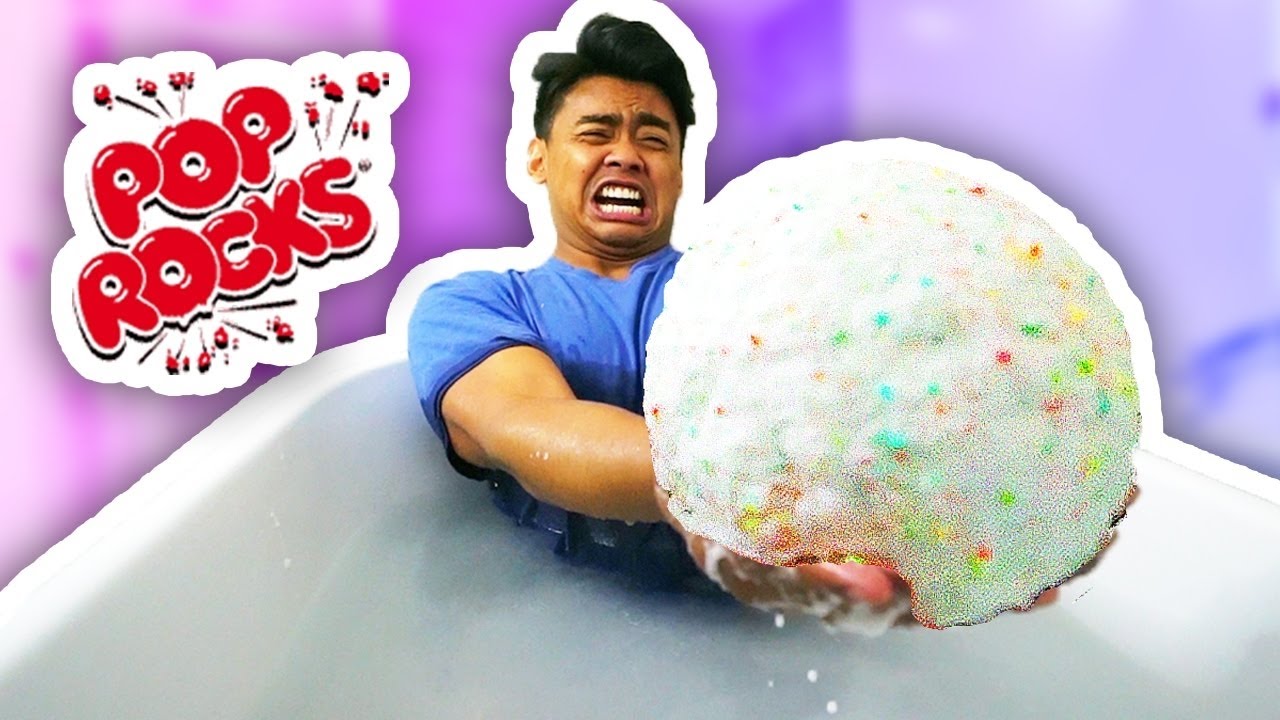 DIY GIANT POP ROCKS BATH BOMB! - YouTube