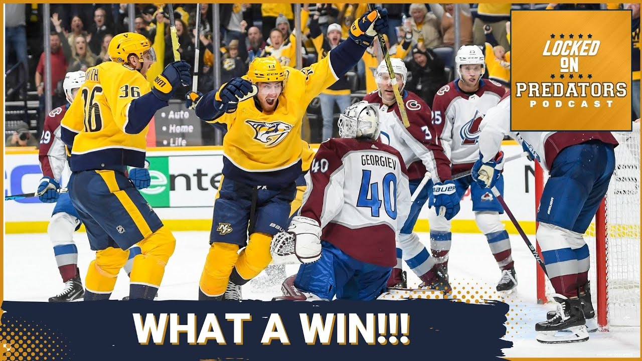 Nashville Predators Pull Off Record Setting Comeback Win Over Colorado ...