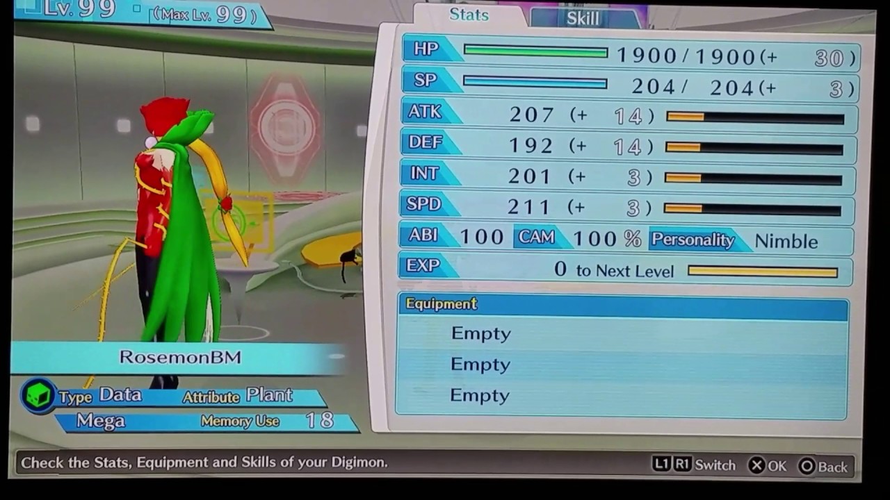 Digimon Story Cyber Sleuth Rosemon to Rosemon Burst Mode - YouTube