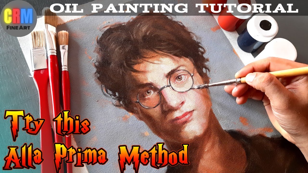Harry Potter portrait painting/Oil painting tutorial with commentary ...