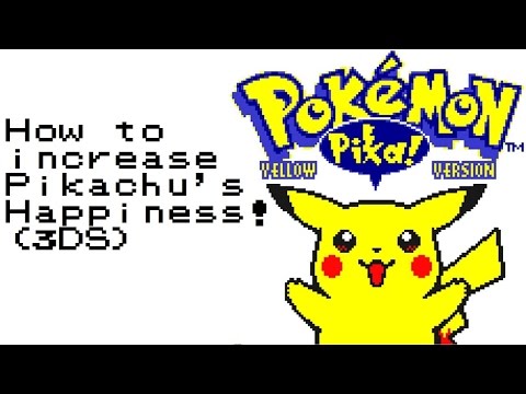 How To Raise Pikachu'S Happiness In Pokemon Yellow