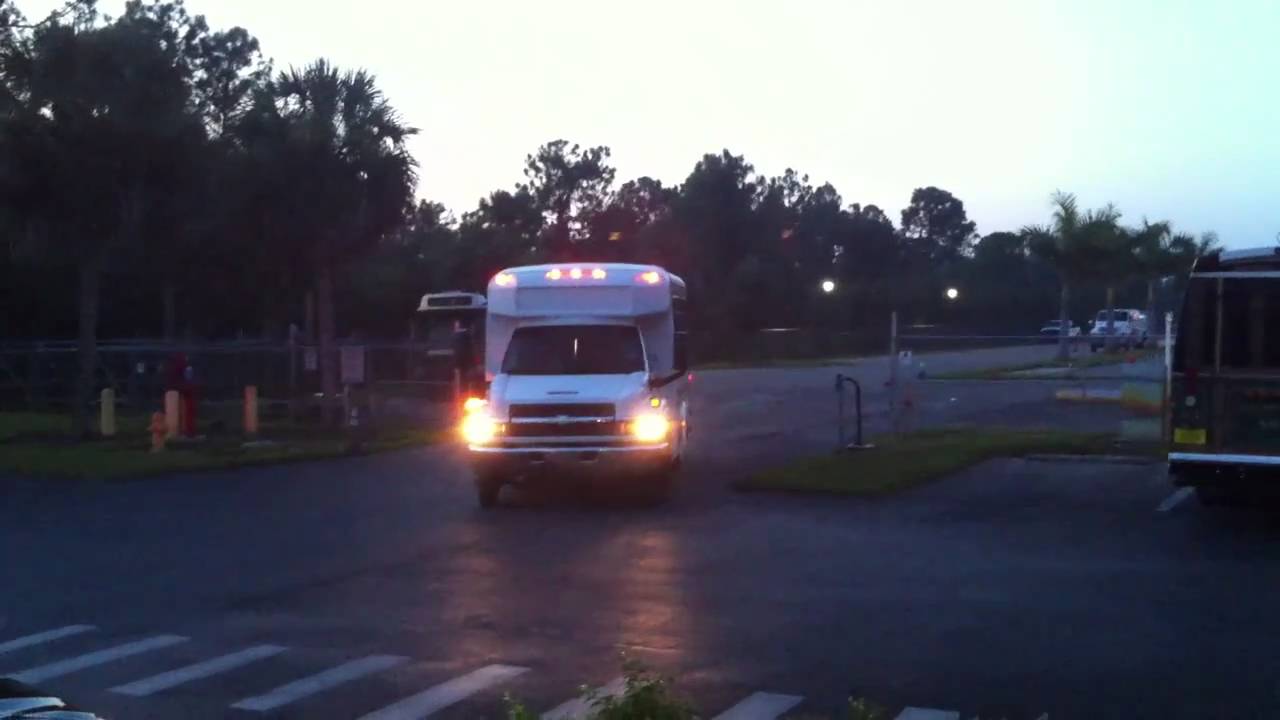 Collier Paratransit Bus at Morning Pull-Out - YouTube