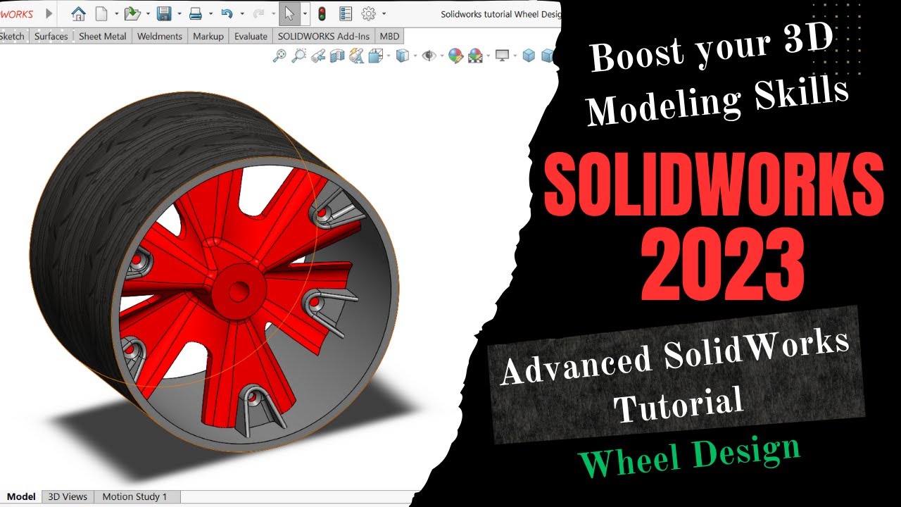 Advanced SolidWorks Tutorial | Wheel Design | CAD Tutorial - YouTube