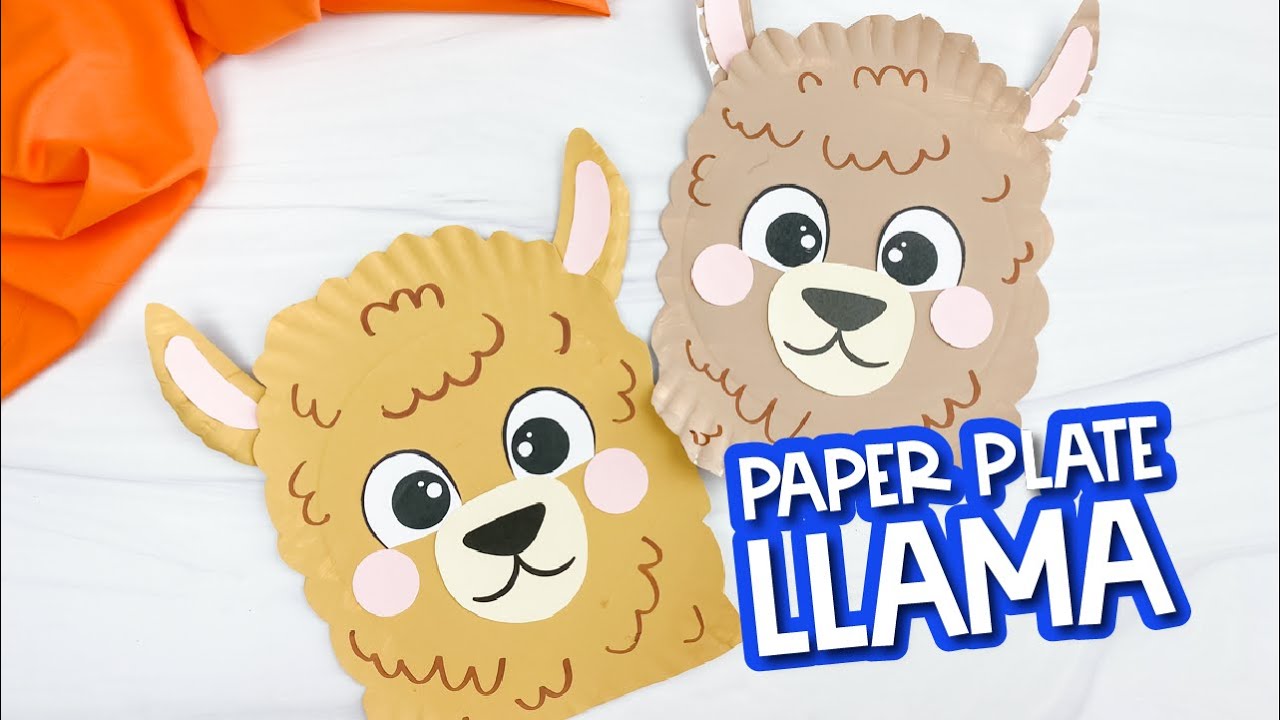 Paper Plate Llama Craft For Kids - YouTube
